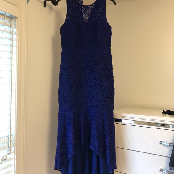 JS Collections | Dresses | Js Collections Royal Blue Lace Dress Formal ...